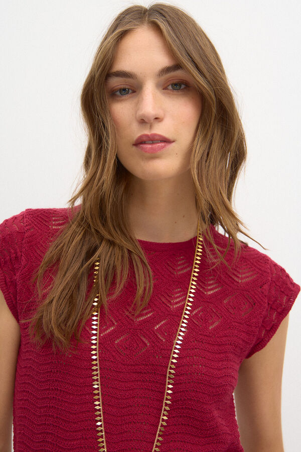 Samanta. Top de punto calado. | Ženske bluze i košulje | WomenSecret