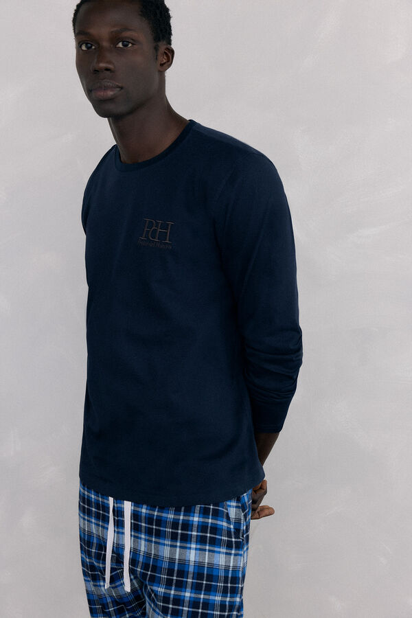 Set de pijama punto y tela | Pijamas de hombre | WomenSecret