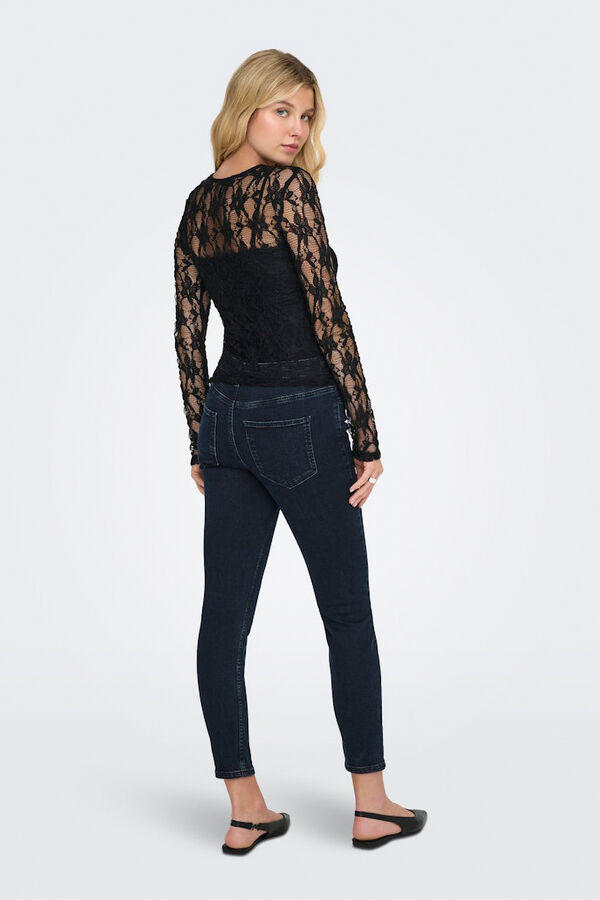 long sleeve lace top | Koszulki dla kobiet | WomenSecret