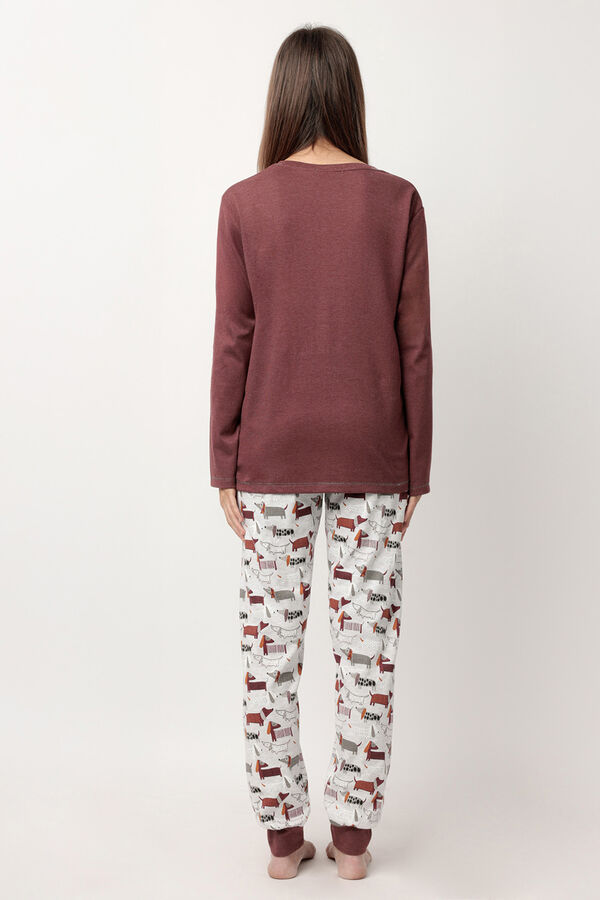 Women's long pyjamas with dachshund print | Piżamy damskie | WomenSecret