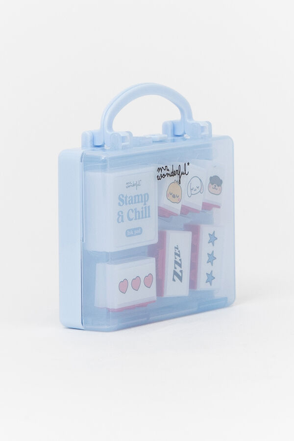 Set de 6 tampons + tampon encreur - Stamp & Chill | Autres accessoires ...