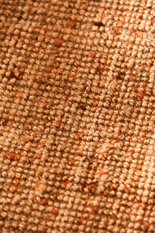 Tapete de cânhamo trançado cor de laranja Dakar | Têxteis para a sala ...