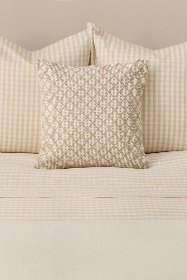 Capa de edredom algodão cetim xadrez xadrez | Roupa de cama e têxtil ...