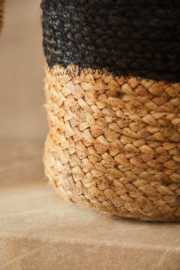 Ural black jute basket | Hair accessories | WomenSecret