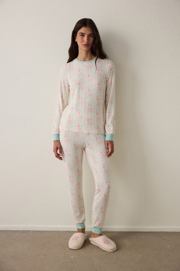 Pantalones con flores bonitas | Pijamas de Mujer | WomenSecret