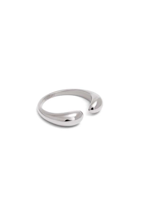 Ring aus Stahl mit Doppeltropfen | Damenringe | WomenSecret