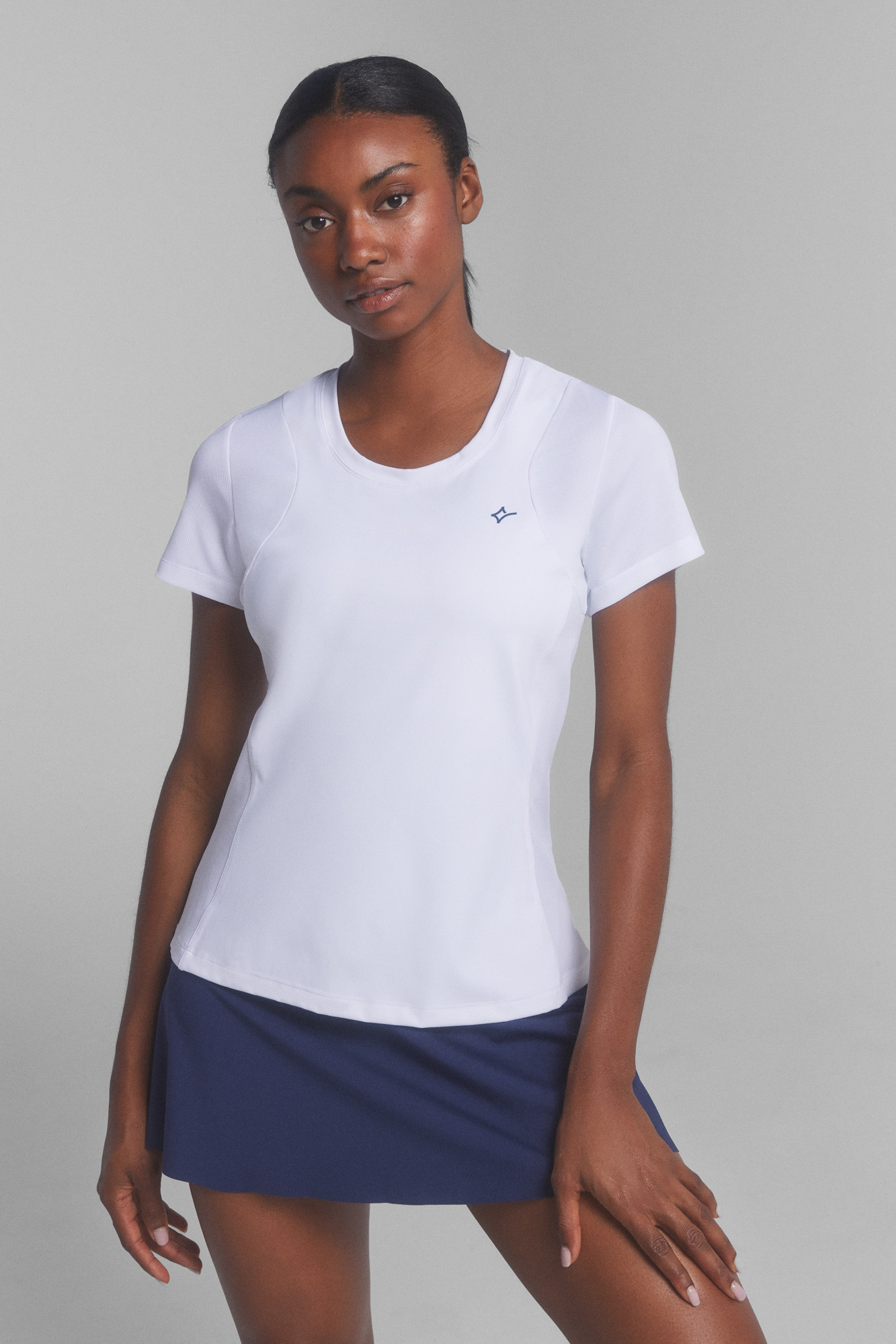 Bela majica kratkih rukava 4D Stretch | Ženske sportske majice ...