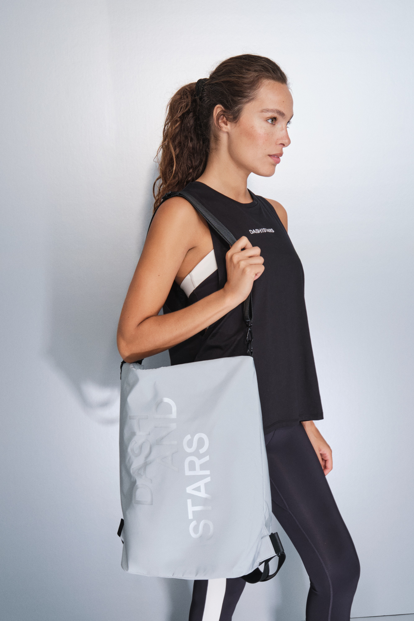 Sac à dos en nylon effet métallisé multiposition | Sac à dos de sport ...