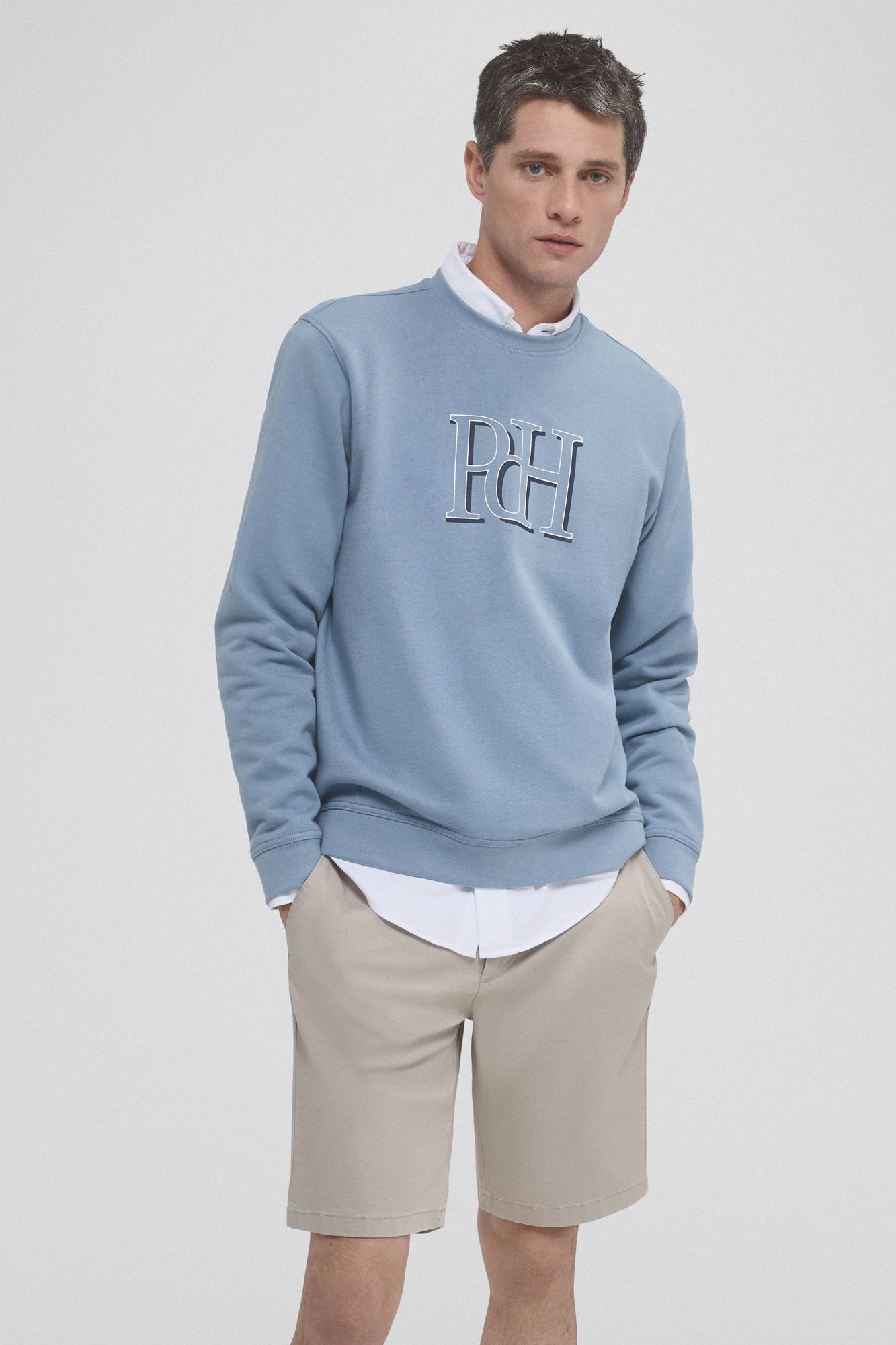Sweatshirt com logo frontal | Sweatshirts de homem | WomenSecret