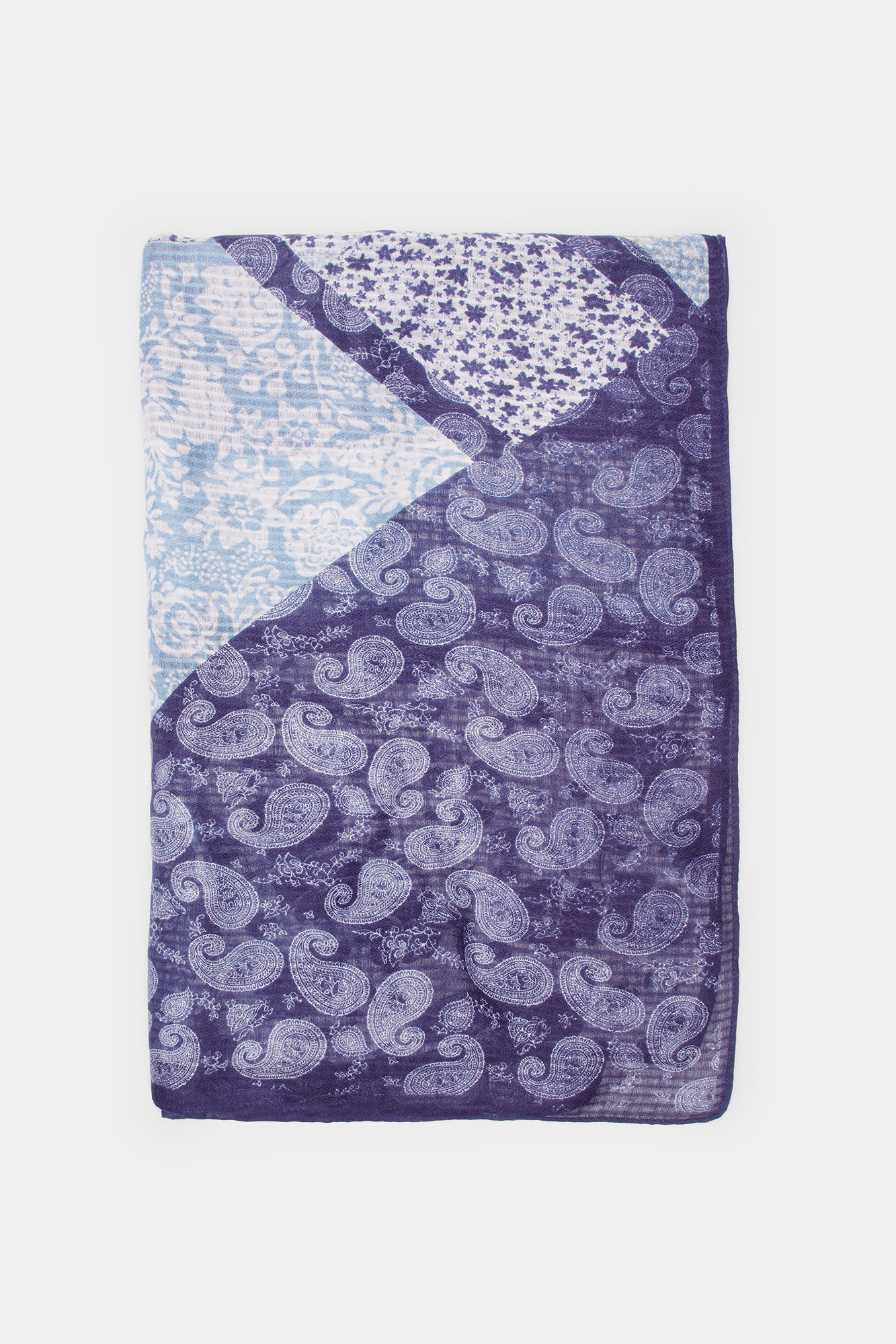 Fular patchwork flores | Fulares y pañuelos de Mujer | WomenSecret