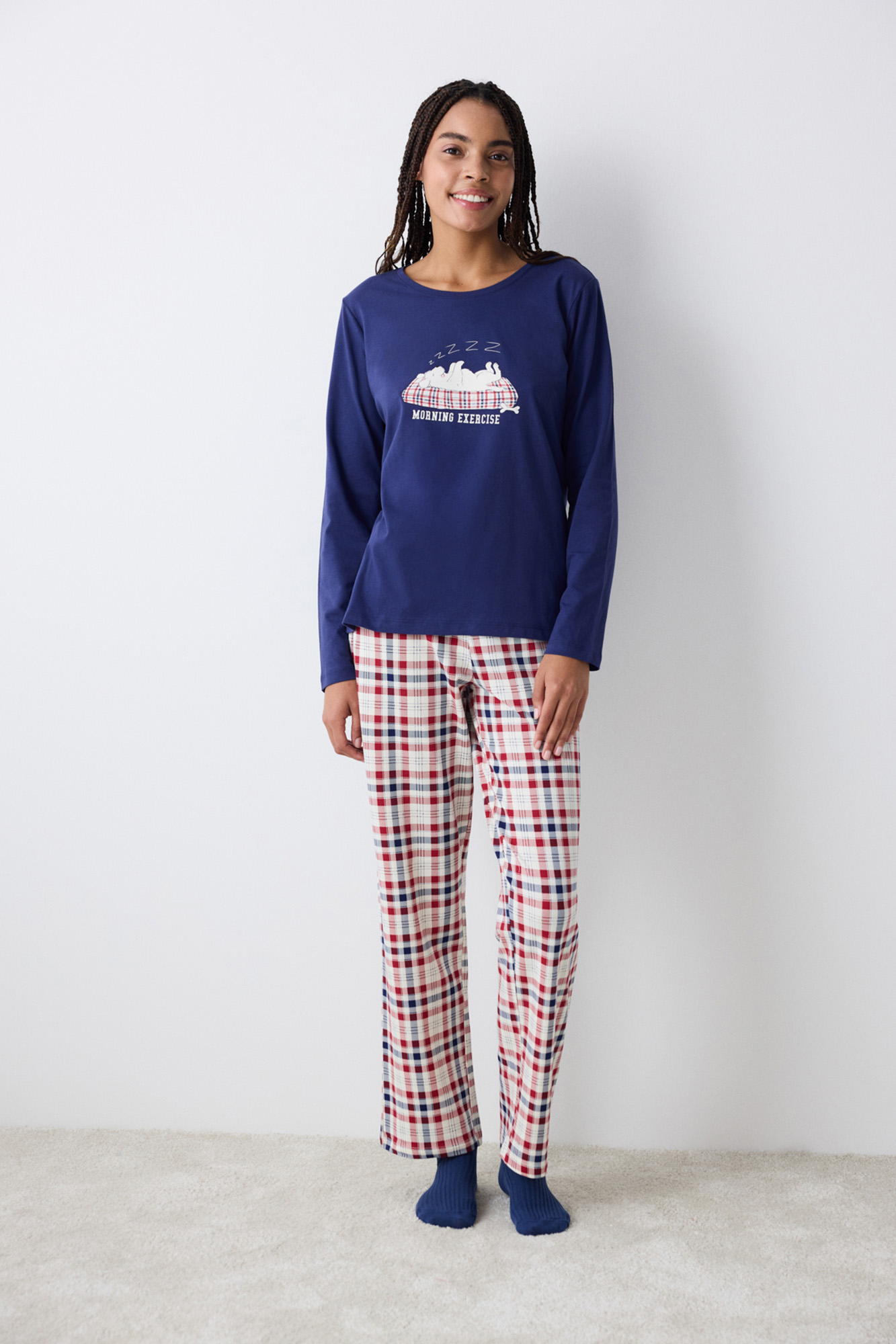 Conjunto de pijama comprido | Pijamas de mulher | WomenSecret