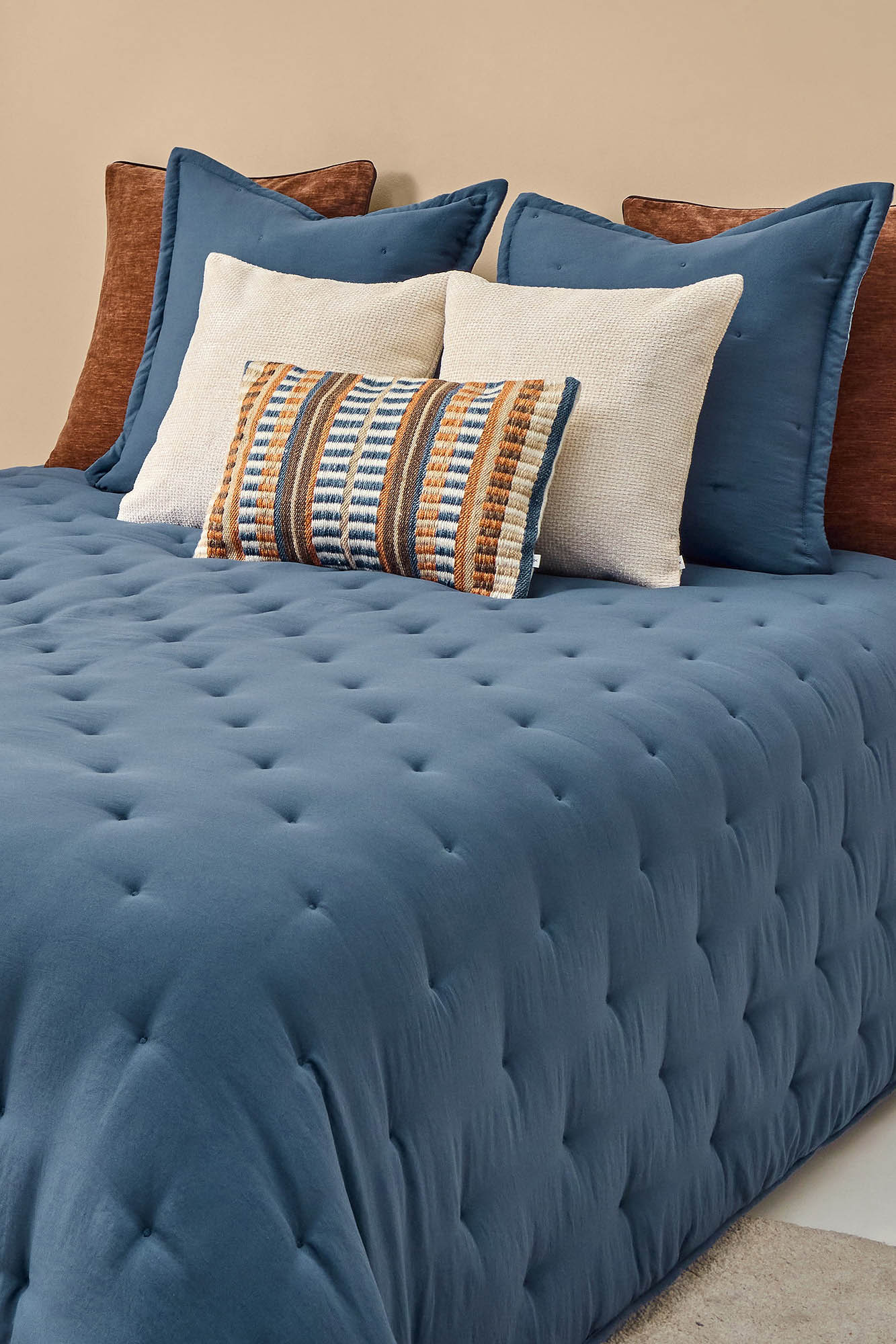 Edredão liso reversível liso | Roupa de cama e têxtil para quarto ...
