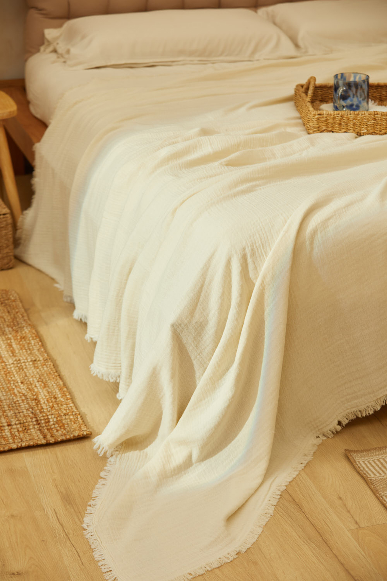 Raw Muslin Cotton Quilt Layer | Posteljina i tekstil za spavaću sobu ...