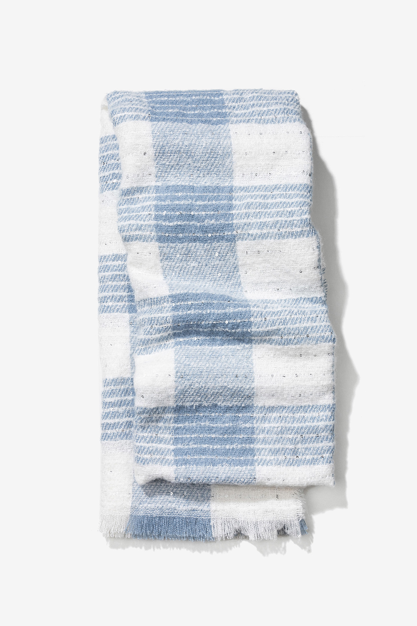 Bufanda a cuadros azul | Bufandas de Mujer | WomenSecret