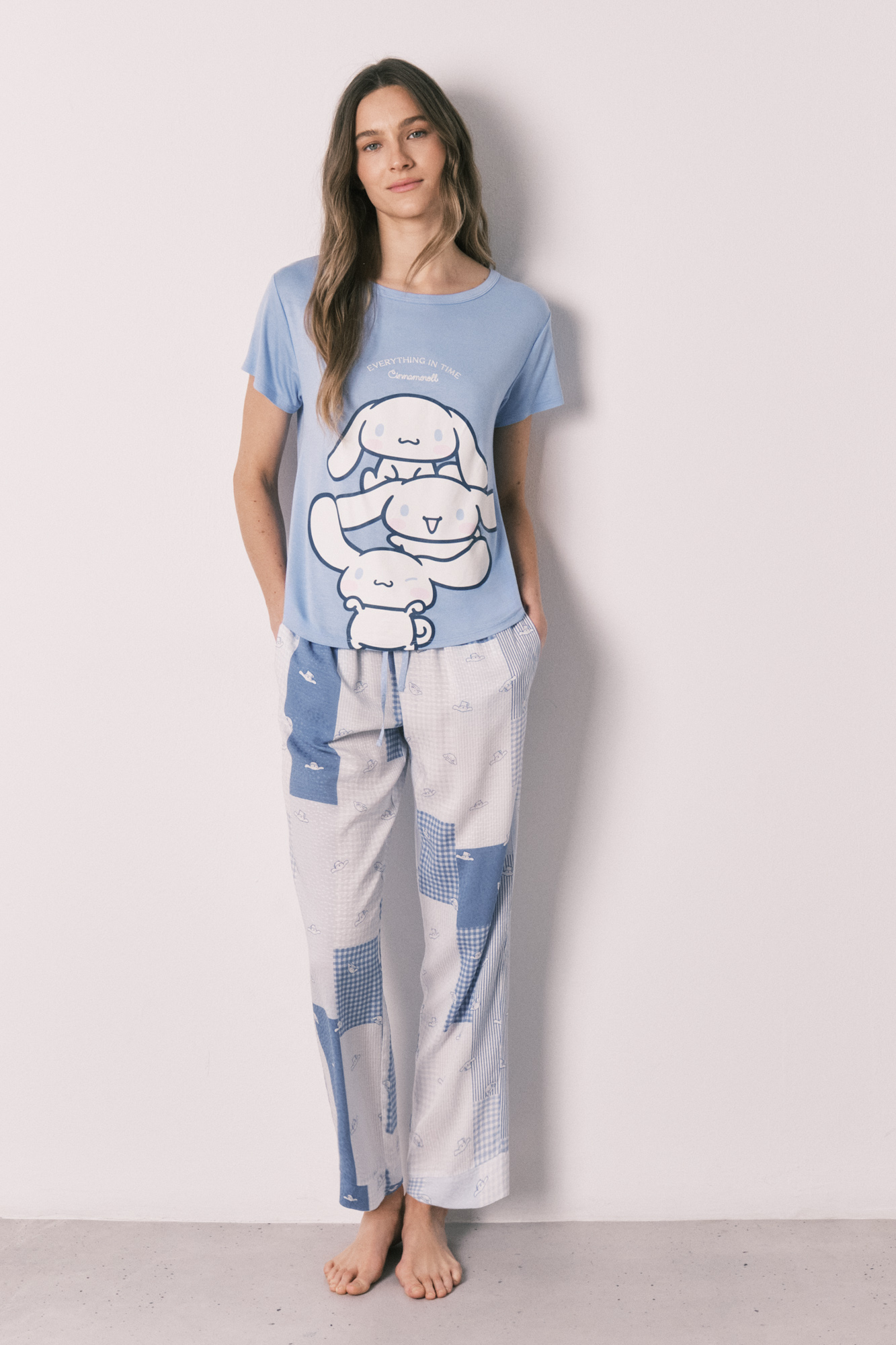 Pyjama long Cinnamoroll patchwork | Pyjamas pour femme | WomenSecret