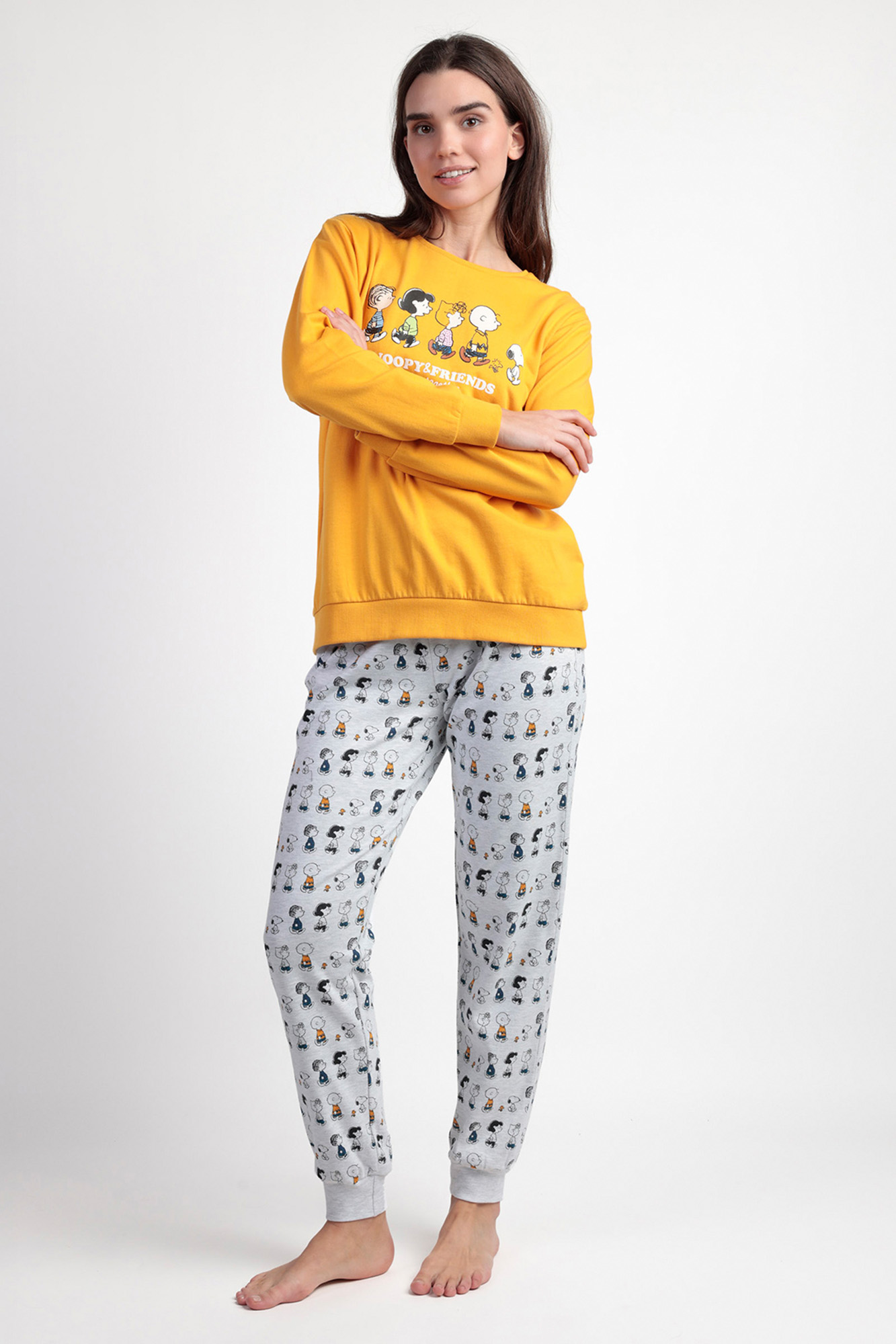 Women's long fleece Snoopy&Friends pyjamas | Damenpyjamas | WomenSecret