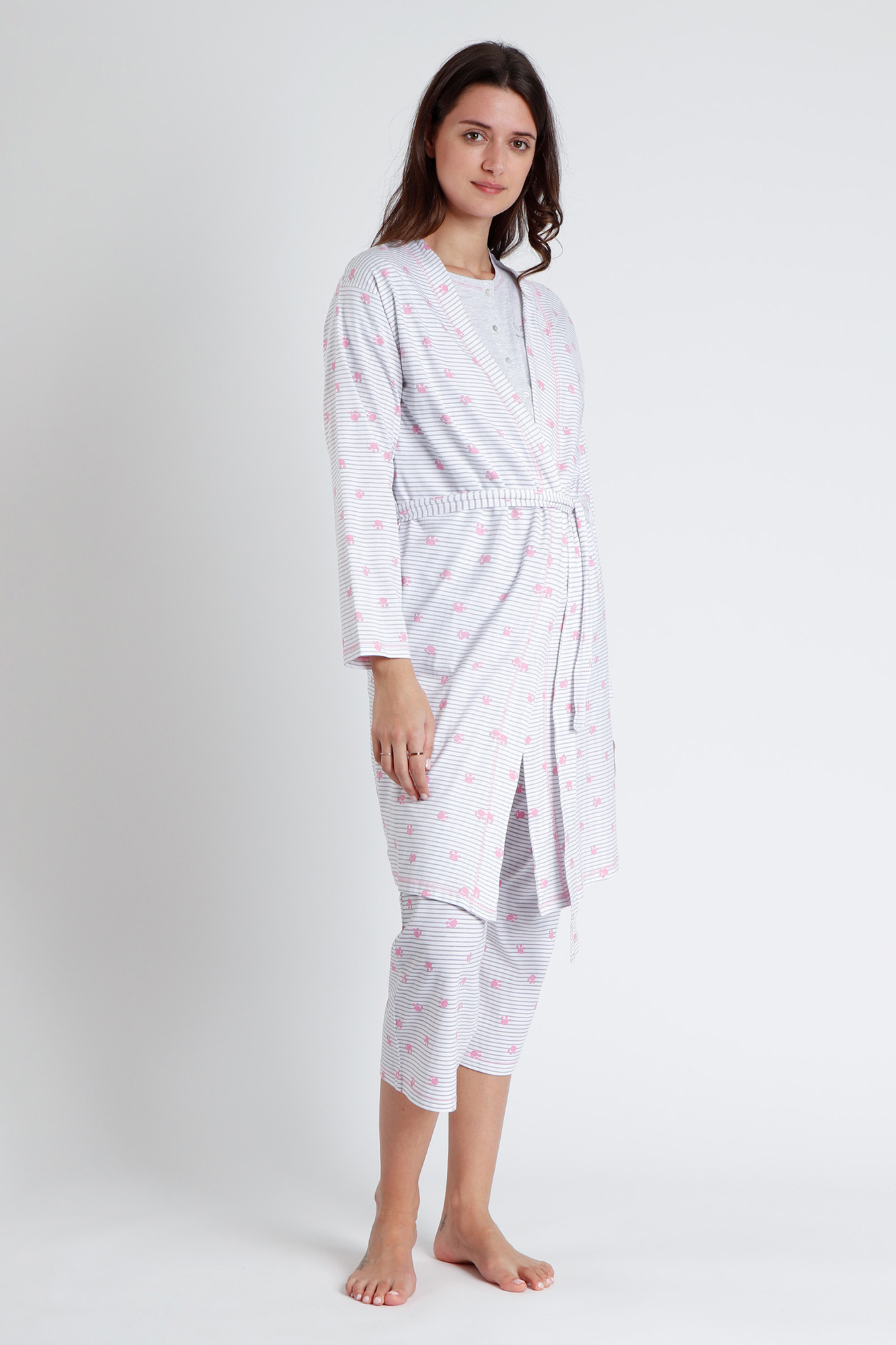 DISNEY Bata Manga Larga Maternity Dalmatas para Mujer | Batas de mujer ...