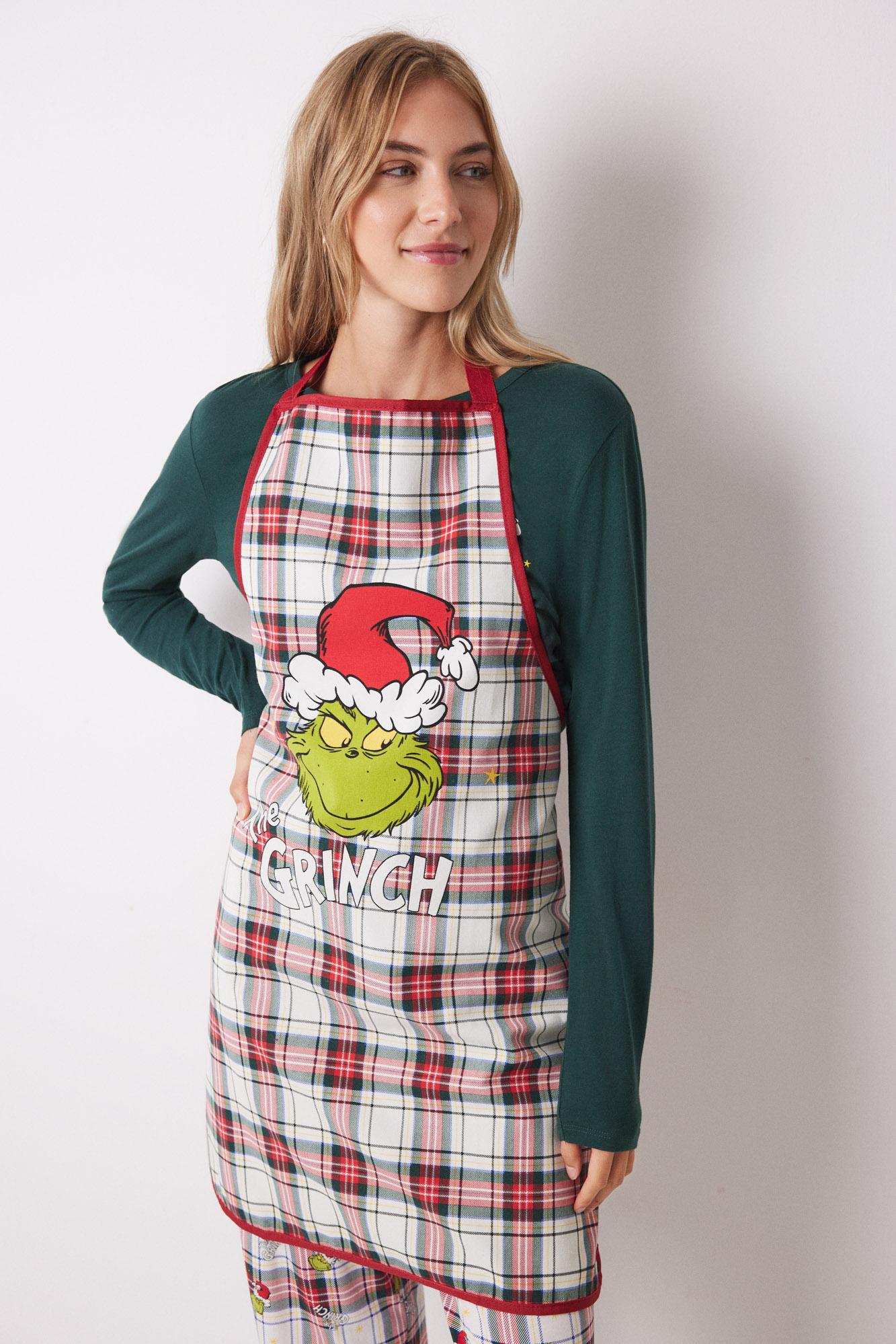 Die karierte Schürze des Grinch | Mehr Accessoires für Damen | WomenSecret