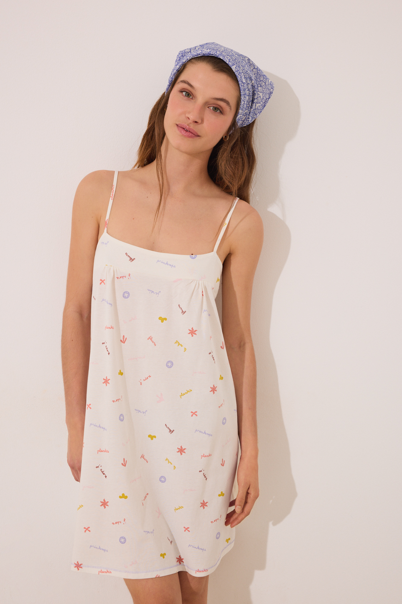 Srednje spavaćica od 100% pamuka s uzorak "J´ADORE". | Ženske spavacice ...