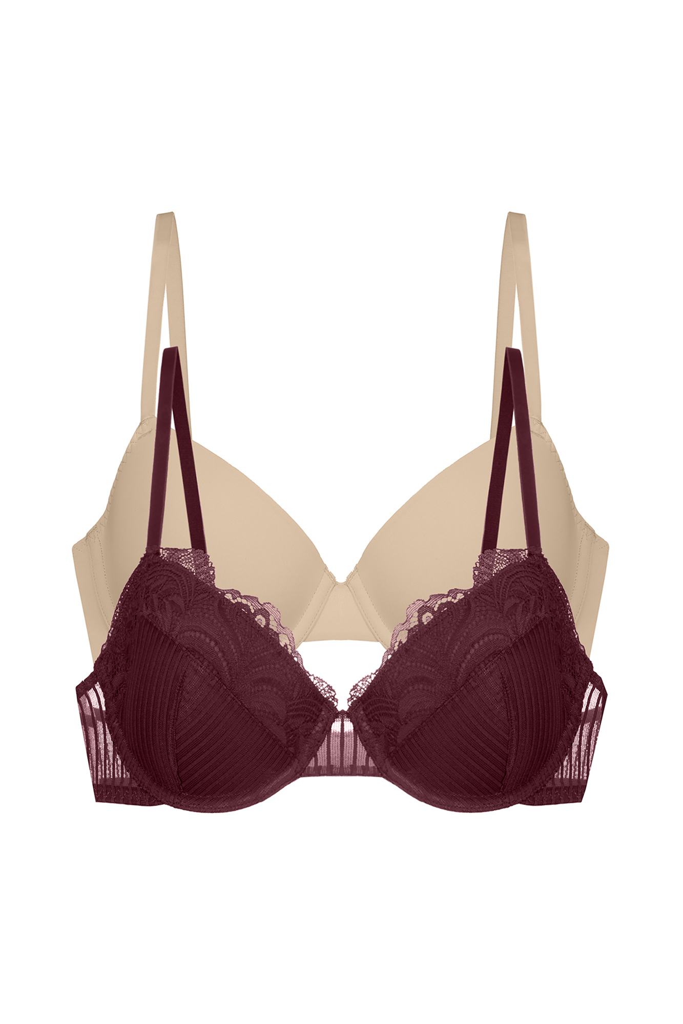 Emersyn two-piece pack Padded Demi Bra | Bras | WomenSecret