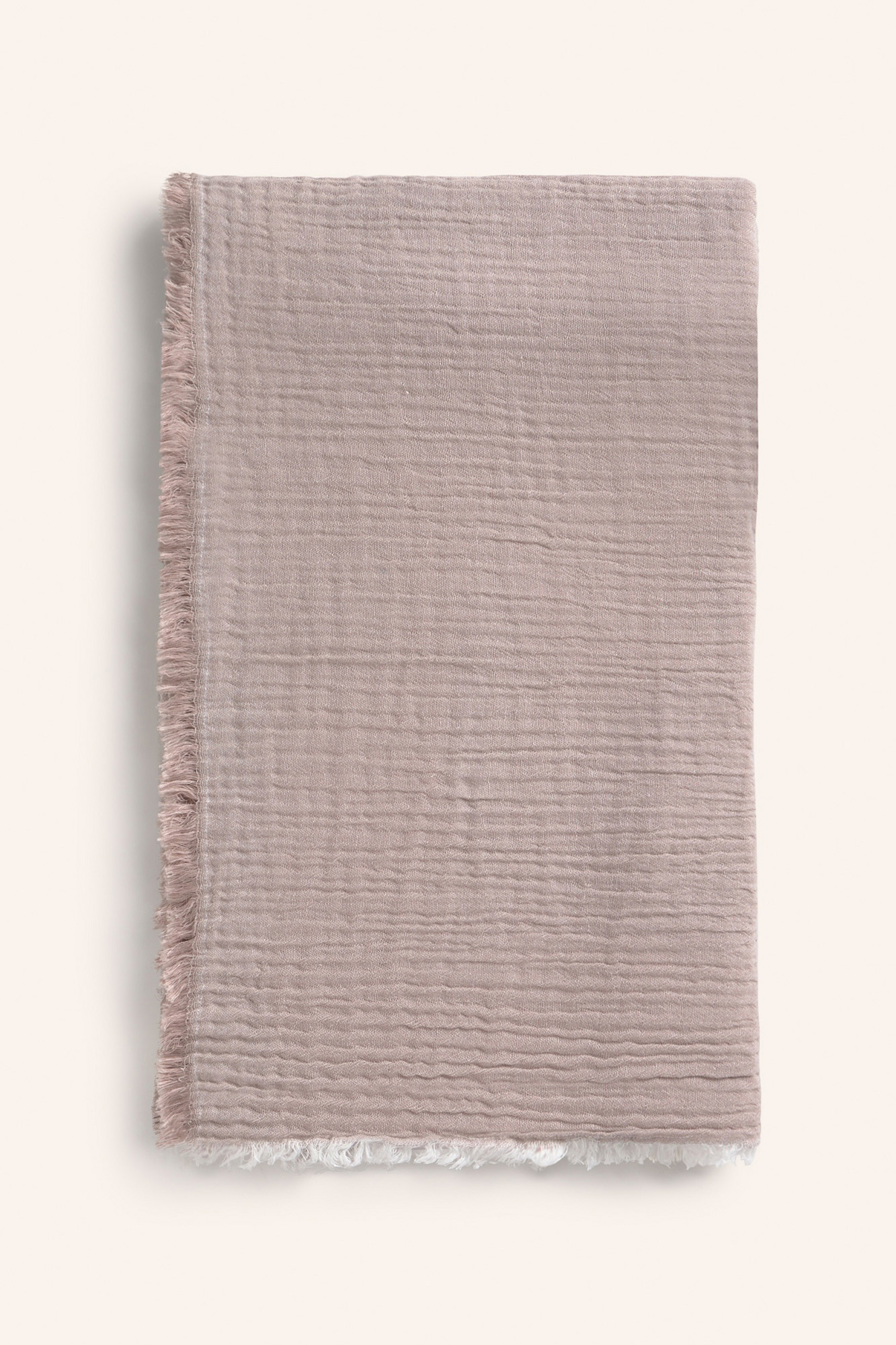 Layer stone-colored cotton muslin bedspread | Bedding and textiles for ...