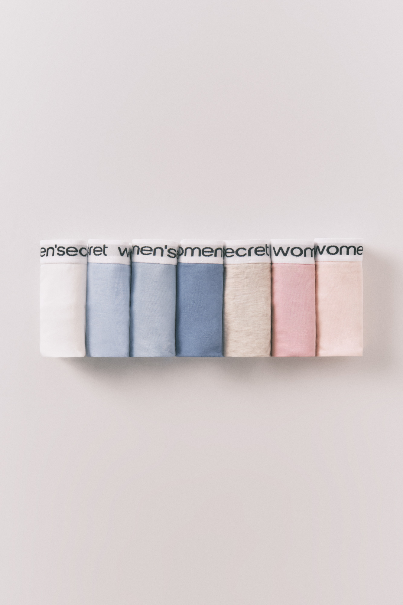 Pack 7 bragas clásicas algodón logo | Bragas de Mujer | WomenSecret
