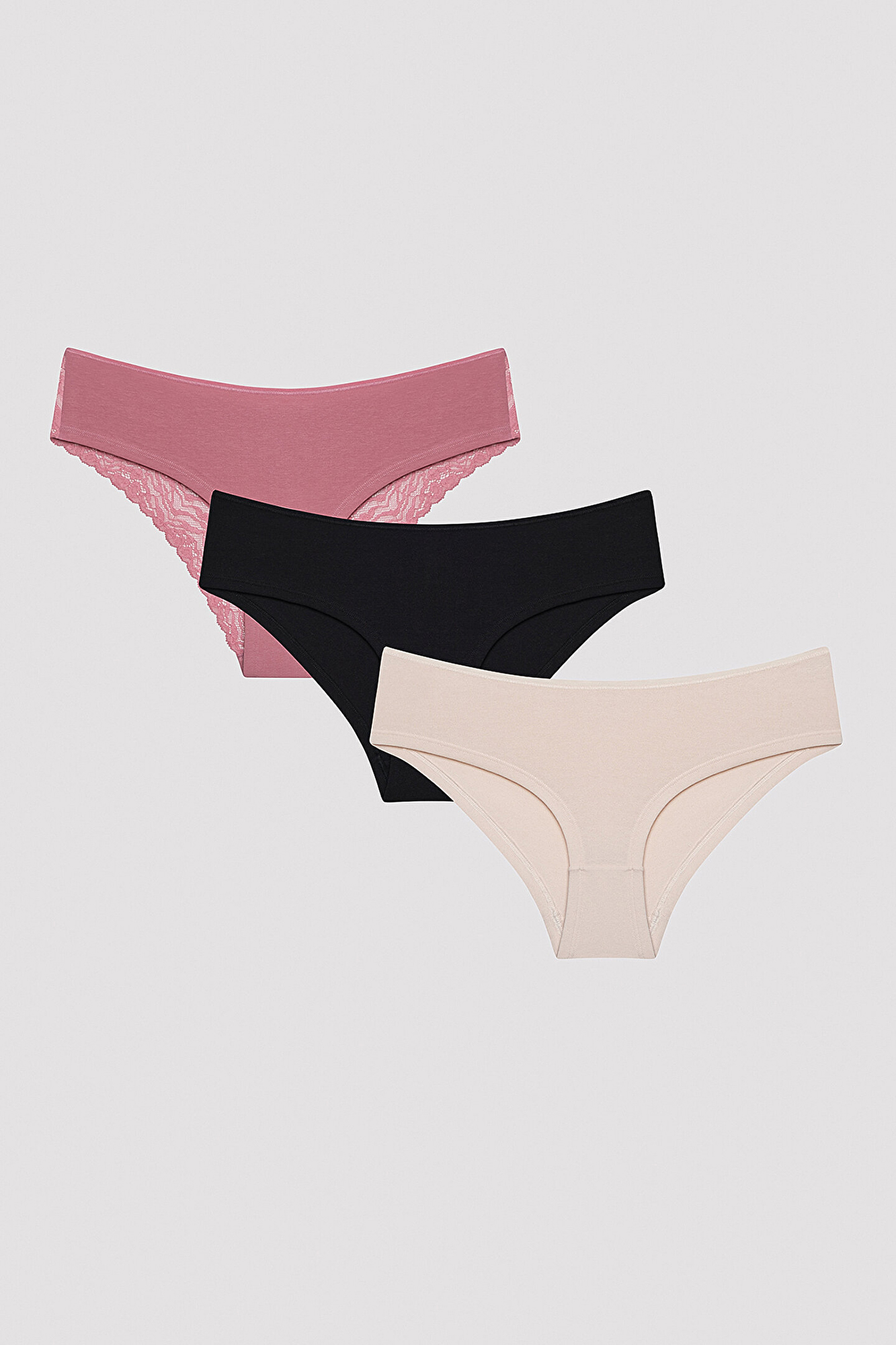 Pack de 3 braguitas hipster con detalle de encaje Love | Bragas de ...