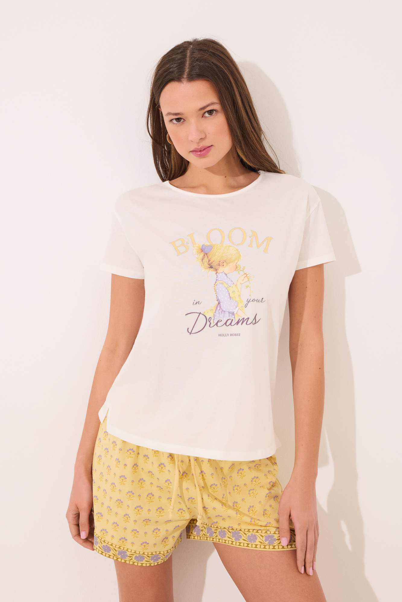 Pijama corto 100% algodón print "Holly Hobbie" | Pijamas de mujer ...
