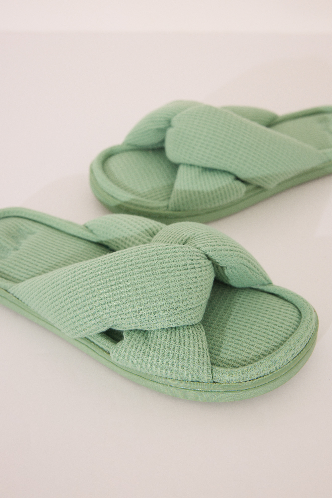 Green waffle open sneakers | Women's footwear | WomenSecret