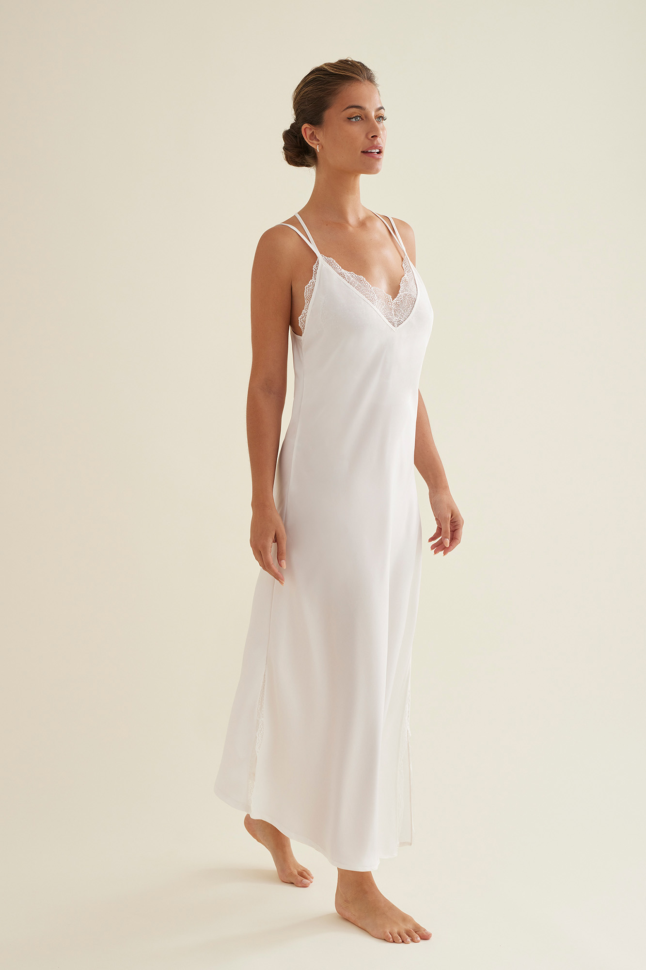 Long satin camisole nightgown | Ženske spavacice | WomenSecret