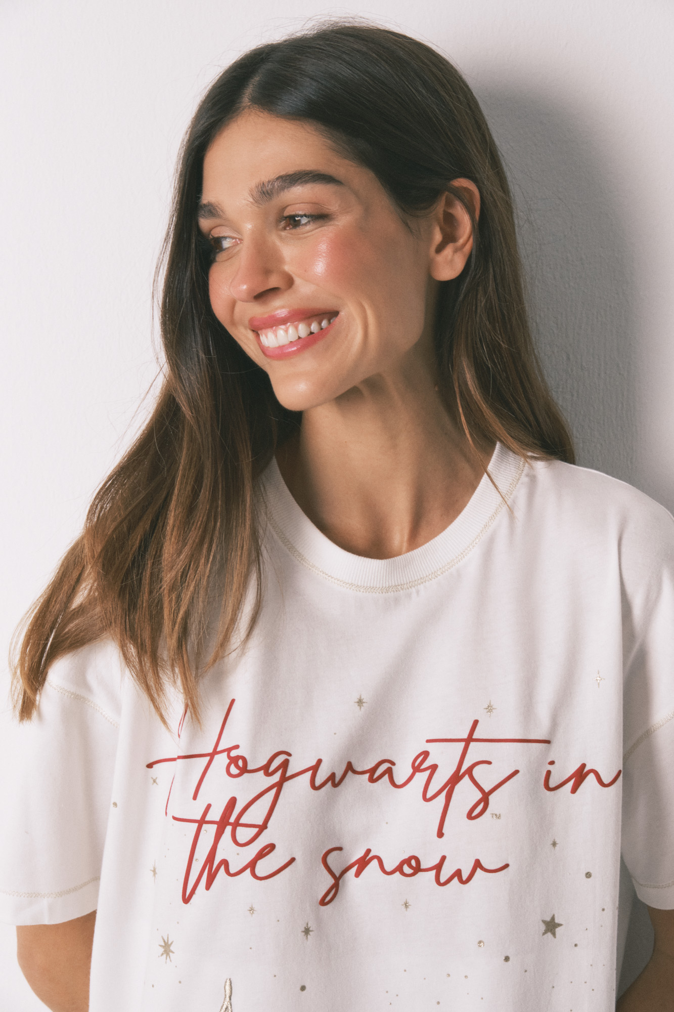 Long pyjamas 100% cotton Hogwarts print | Piżamy damskie | WomenSecret